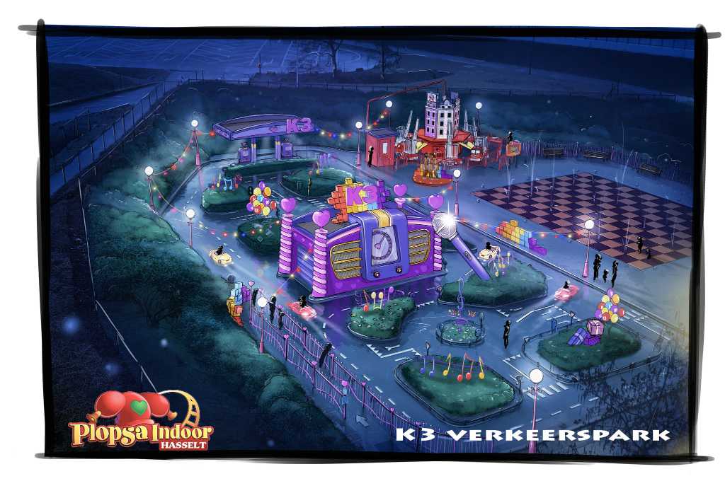 Plopsa Indoor Hasselt wertet K3 Außenbereich stark auf